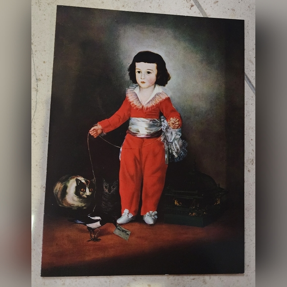 Party Supplies | Francisco De Goya Art Painting Boy In Red Suit ...